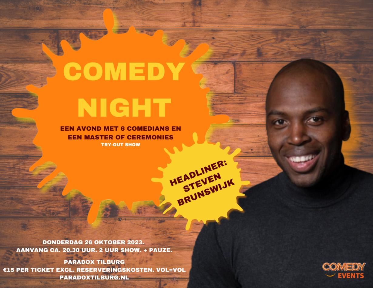 Standup Comedycafé met o.a. Steven Brunswijk - PaRaDoX